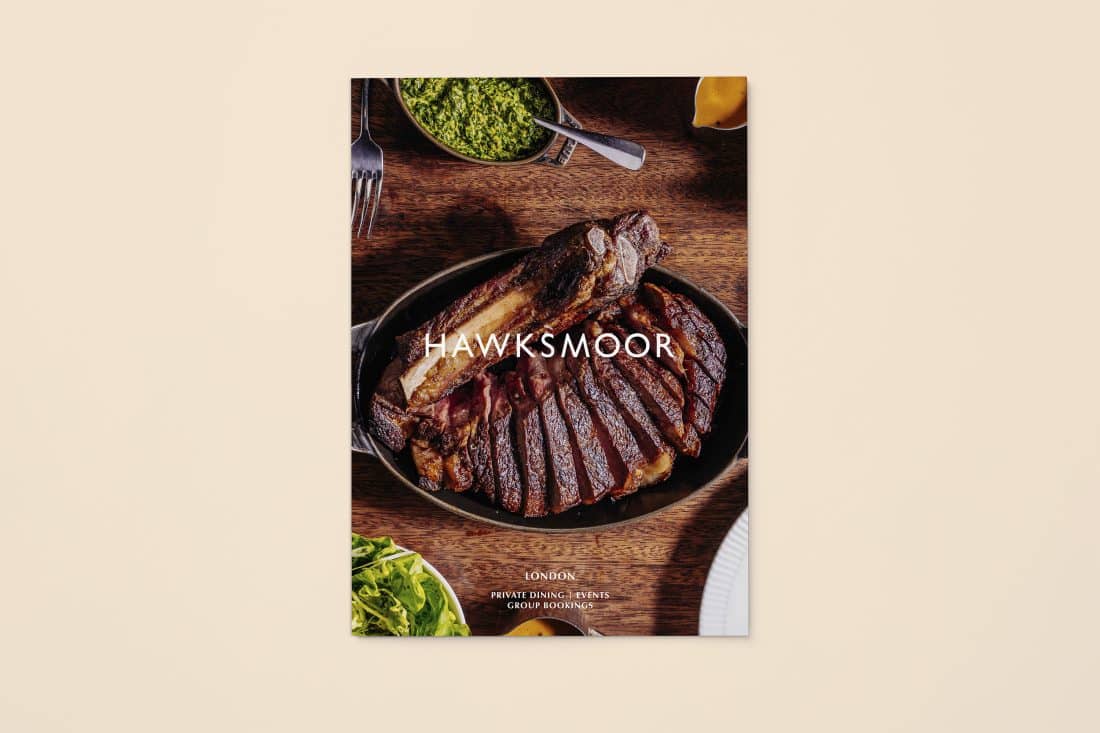 Hawksmoor — Private Dining Brochure – Charlie Smith Design